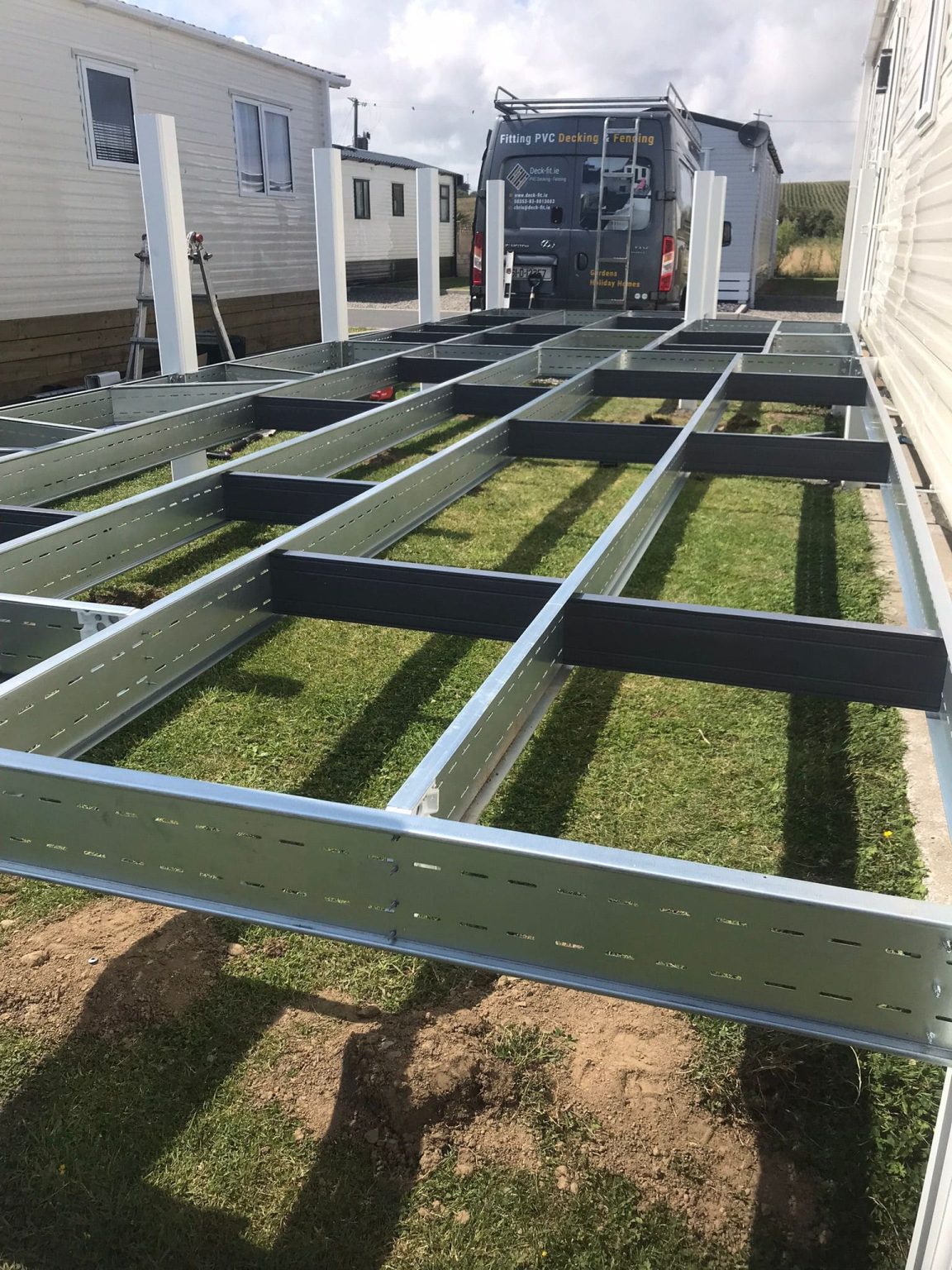 Galvanized Steel Base Construction | PVC Decking Base Construction